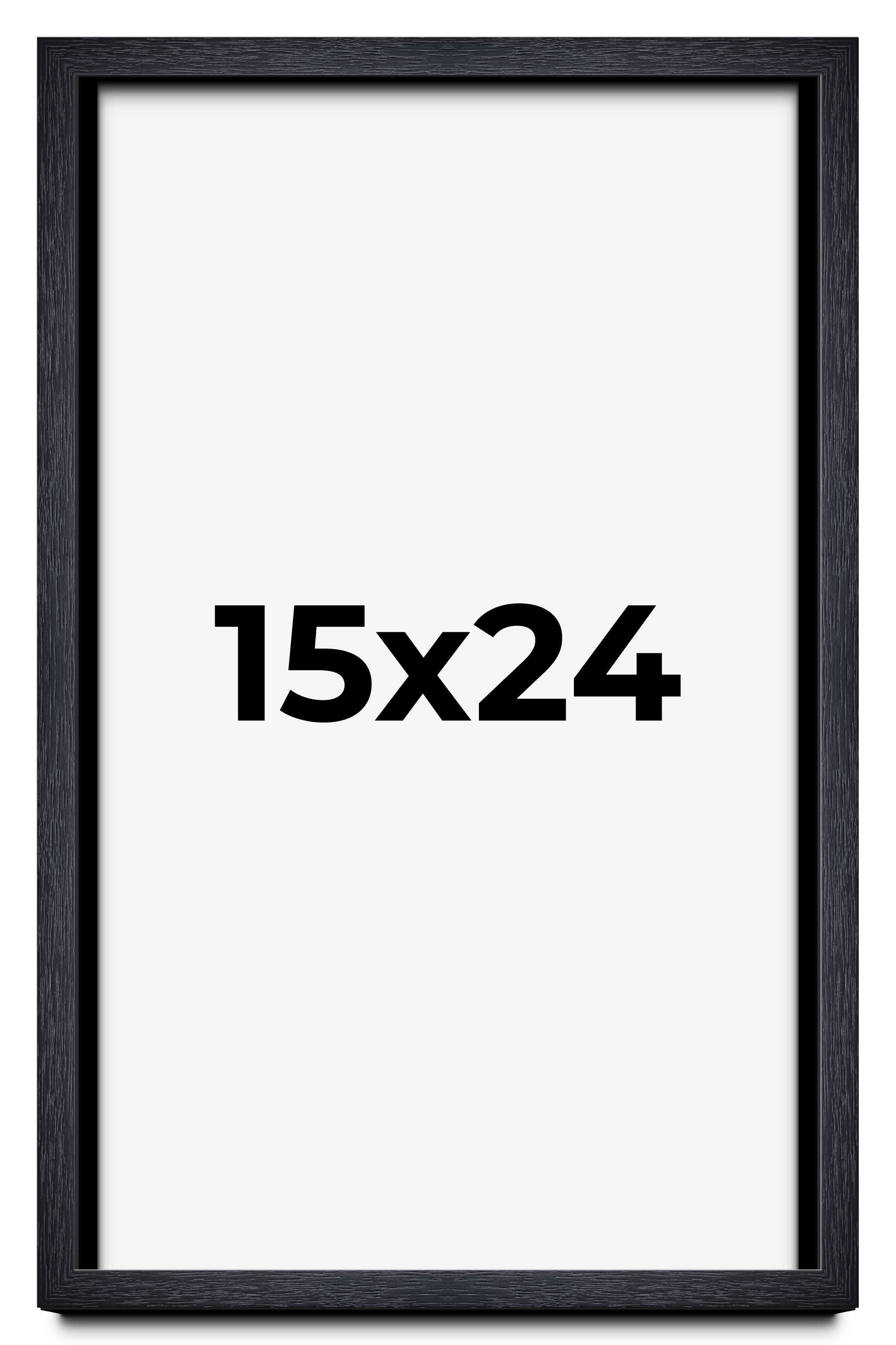 15x24 Shadow Box Frame Black | 1 Inches Deep Real Wood Farmhouse ...