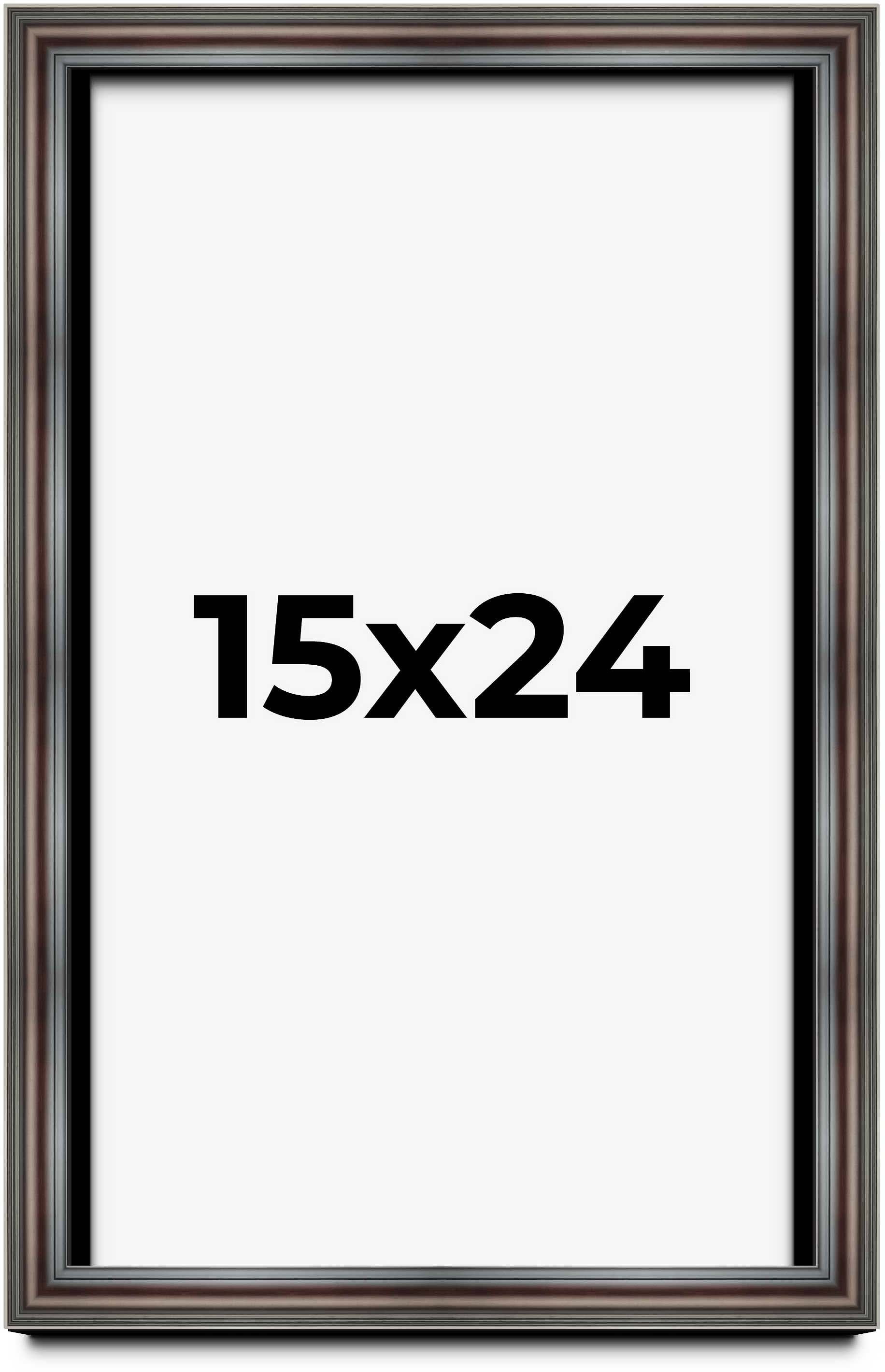 15x24 Shadow Box Frame Brown Cherry | 2.625 Inches Deep Pine Wood ...