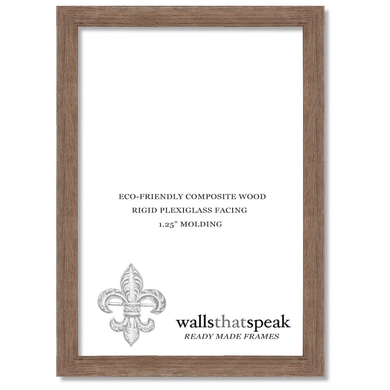 15x25 Brown Barnwood Picture Frame for Puzzles Posters Photos or ...