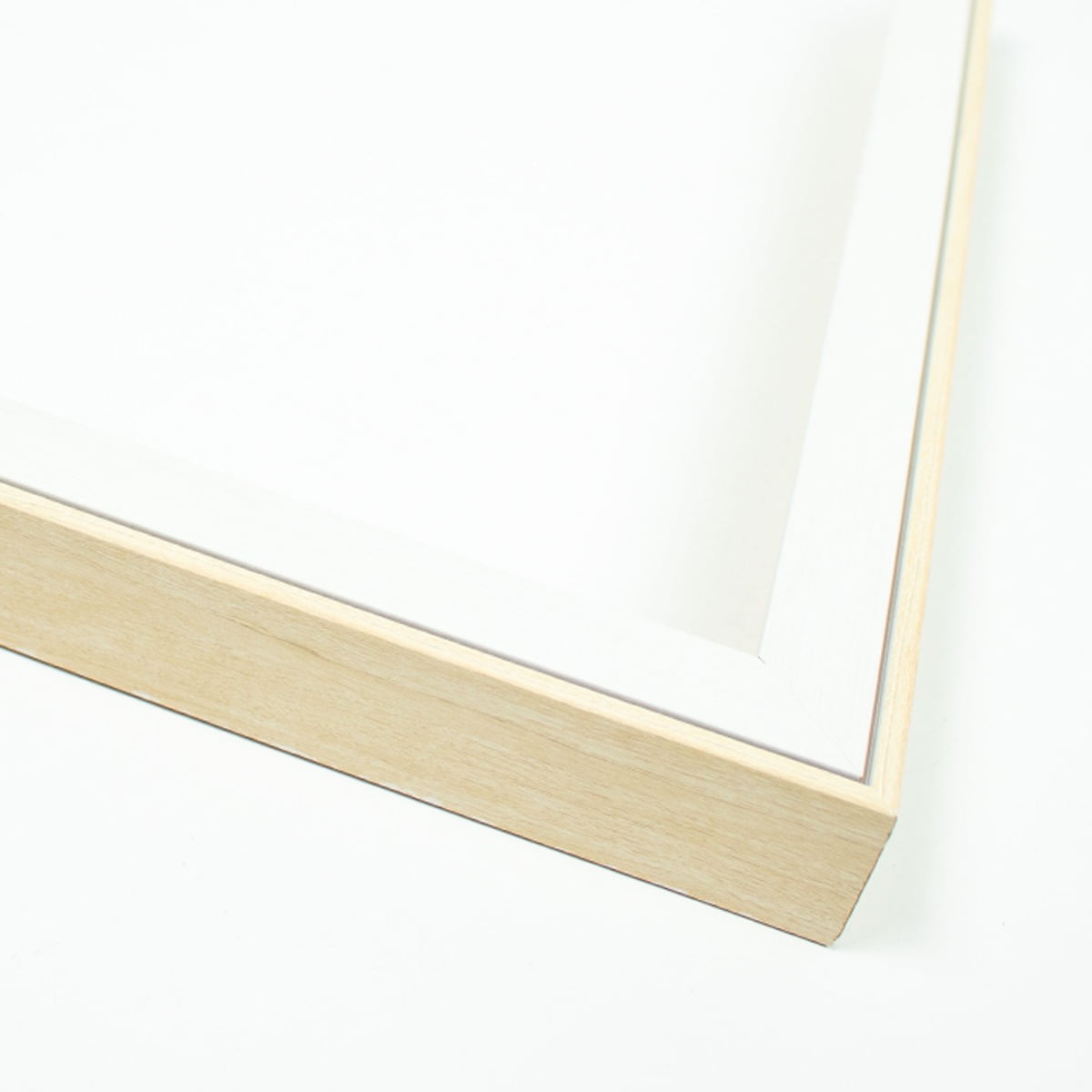 15x25 Frame White & Wood Tones Solid Wood Shadow Box Width 0.875 Inches ...