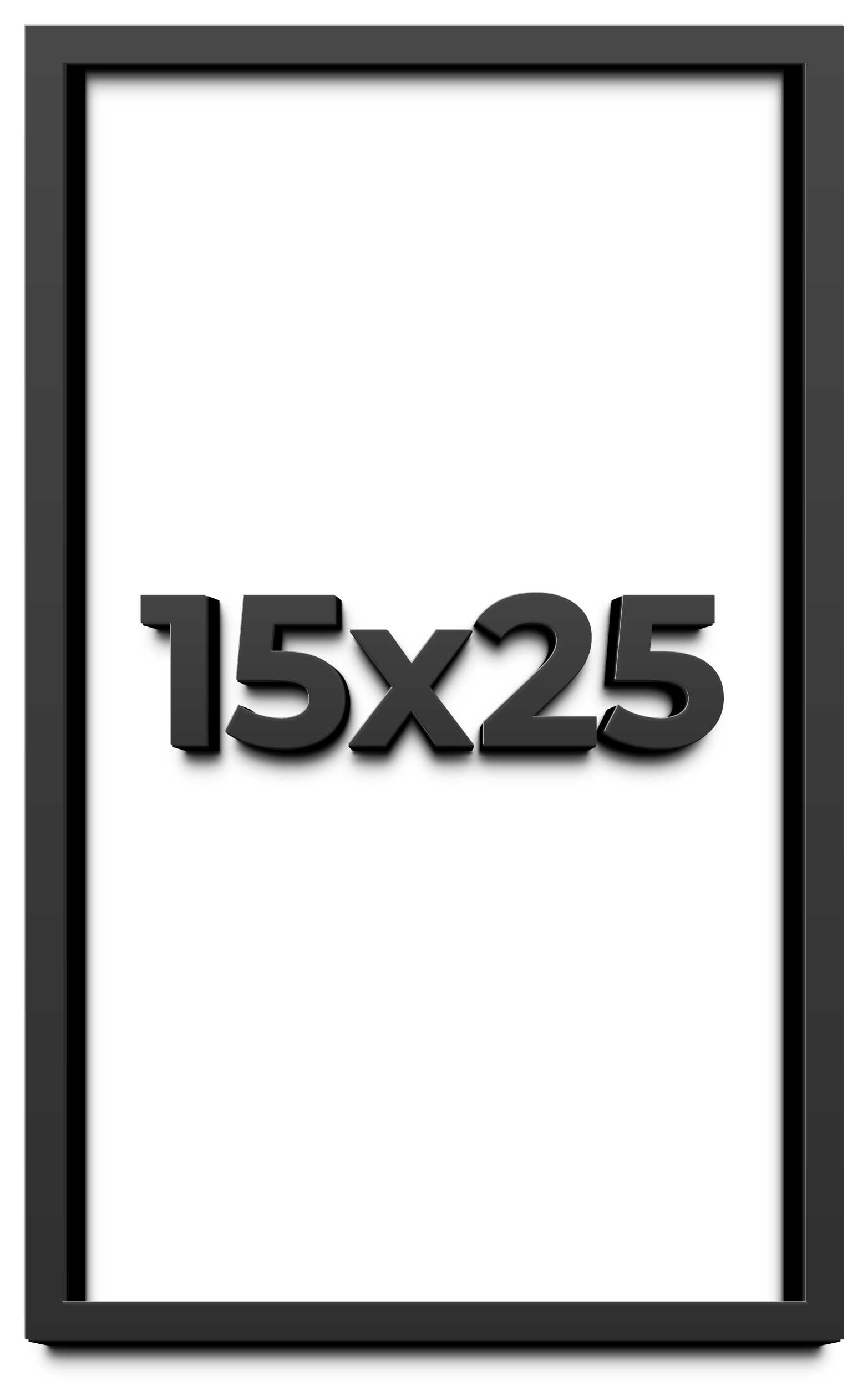 15x25 Shadow Box Frame Black | 1 inches Deep Real Wood Contemporary ...