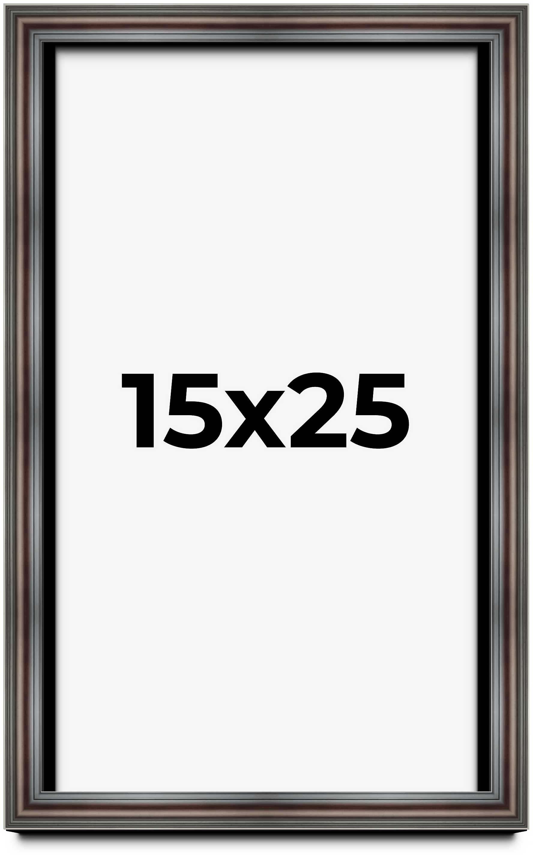 15x25 Shadow Box Frame Brown Cherry | 2.625 Inches Deep Pine Wood ...
