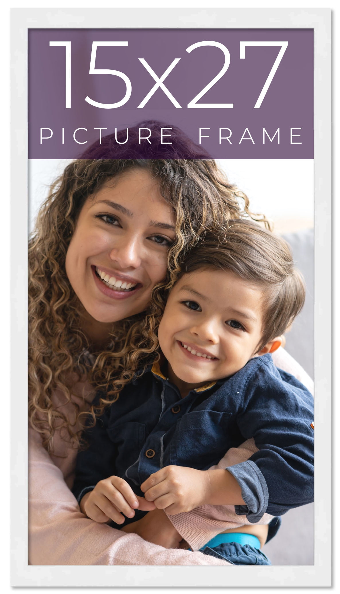 15x27 Frame White Real Wood Picture Frame Width 0.75 inches | Interior ...