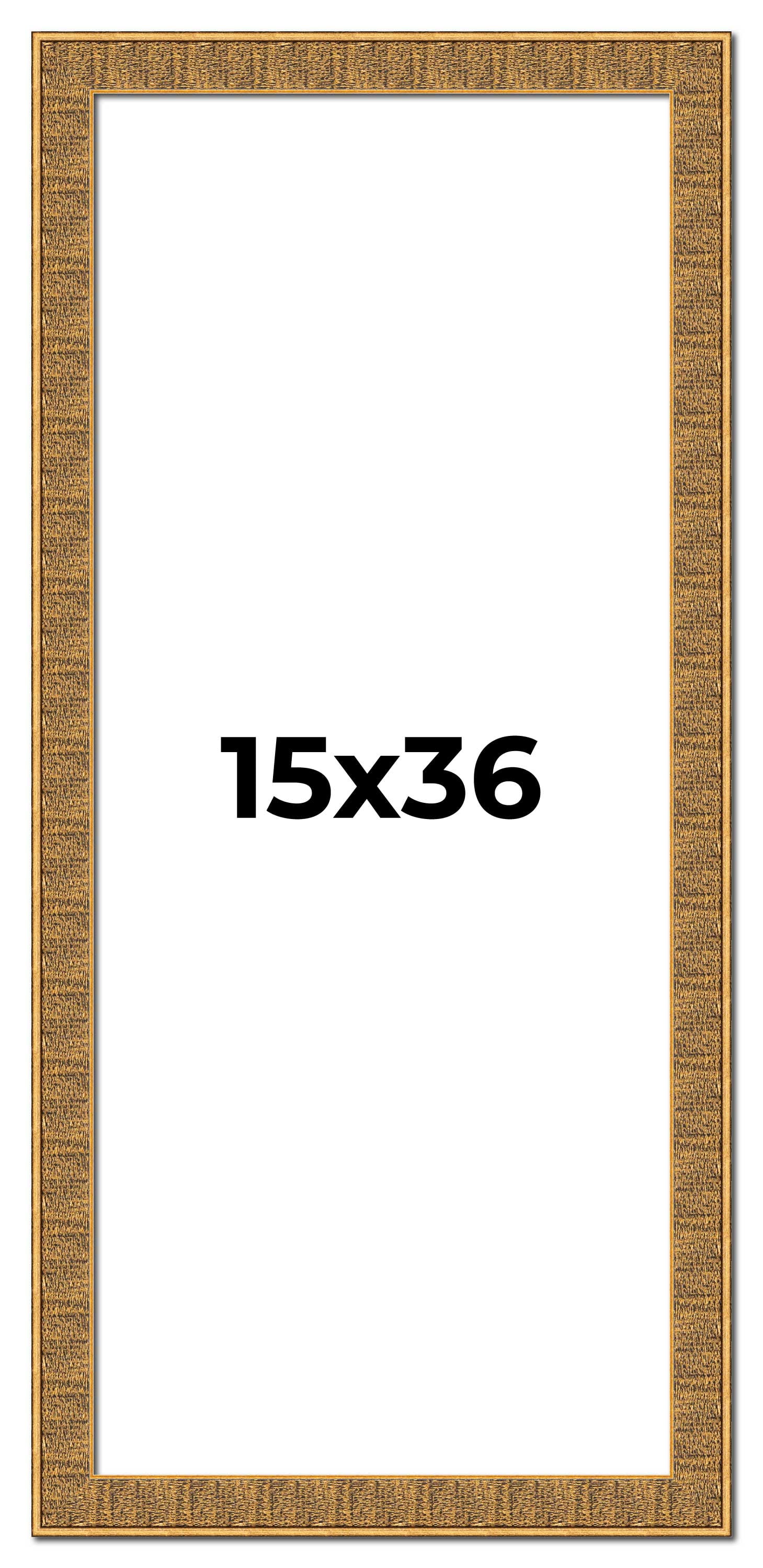 15x36 Frame Black and Gold Distressed Solid Wood Sonoma Picture Frame ...