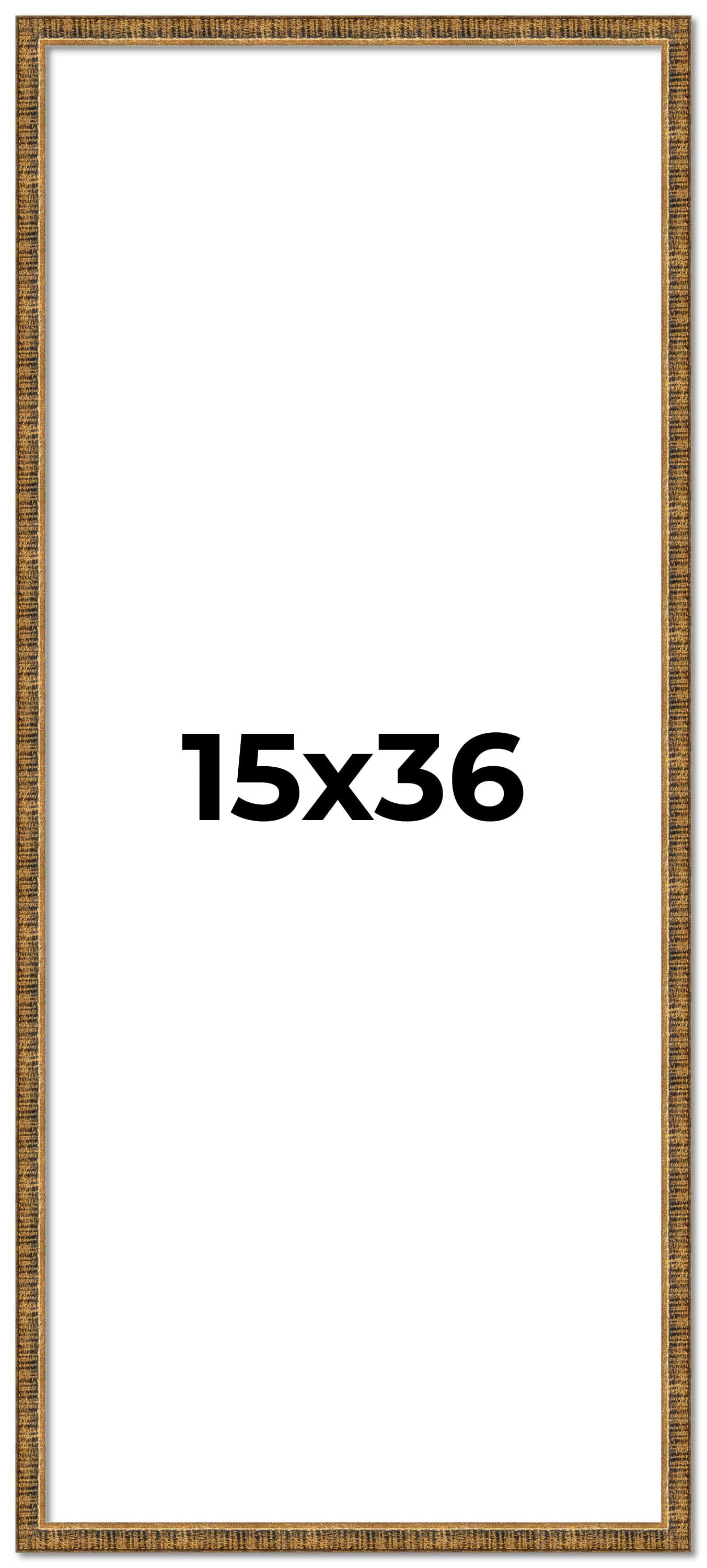 15x36 Frame Gold Picture Frame - Complete Modern Photo Frame Includes ...