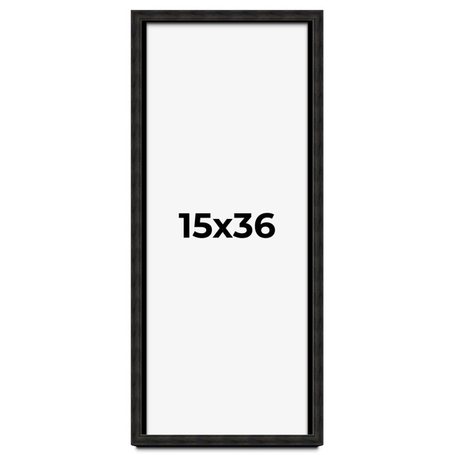 15x36 Shadow Box Black Rustic Barnwood Display Frame | 1.125 Inch Deep ...