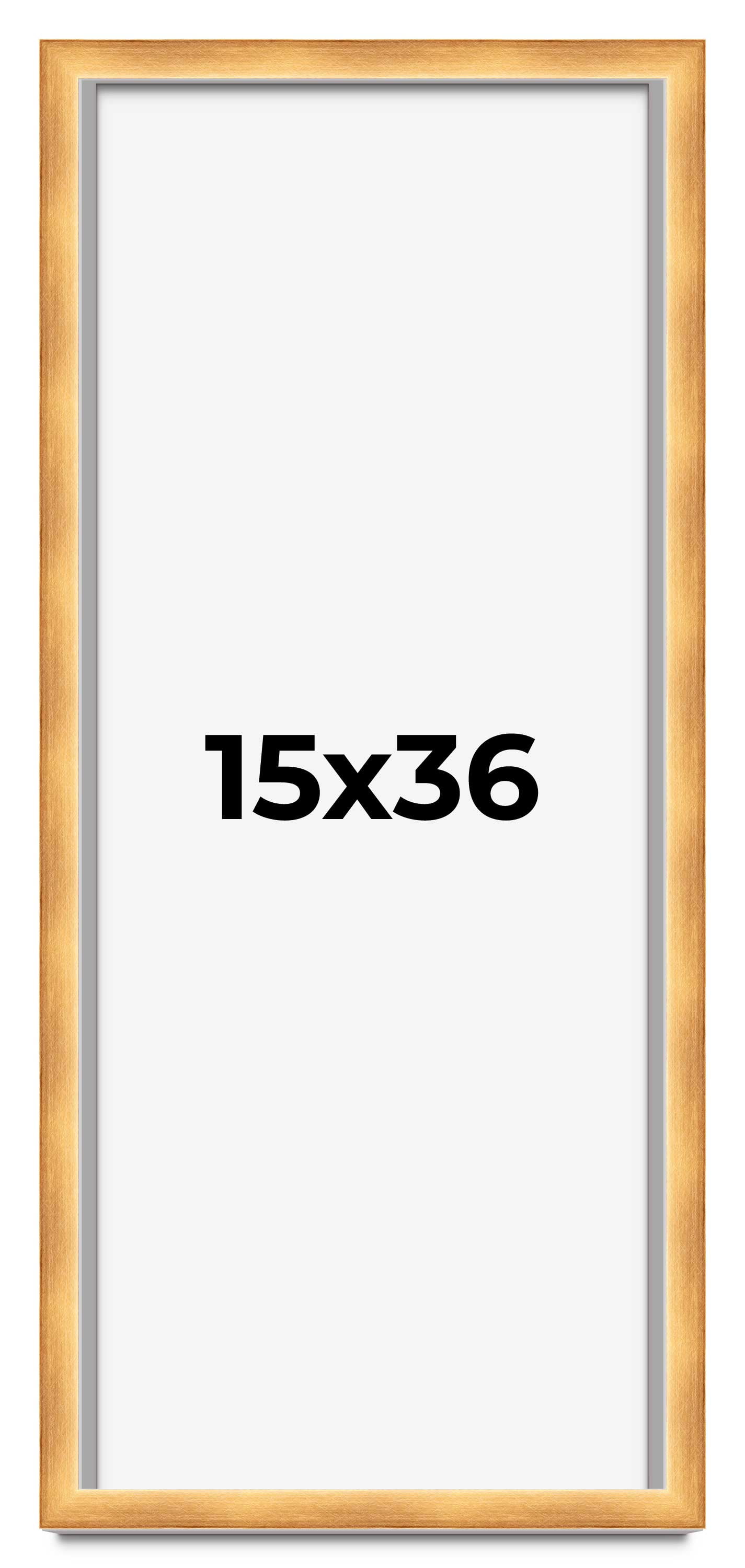 15x36 Shadow Box Bronze Cross-Brushed Display Frame | 1.625 Inches Deep ...