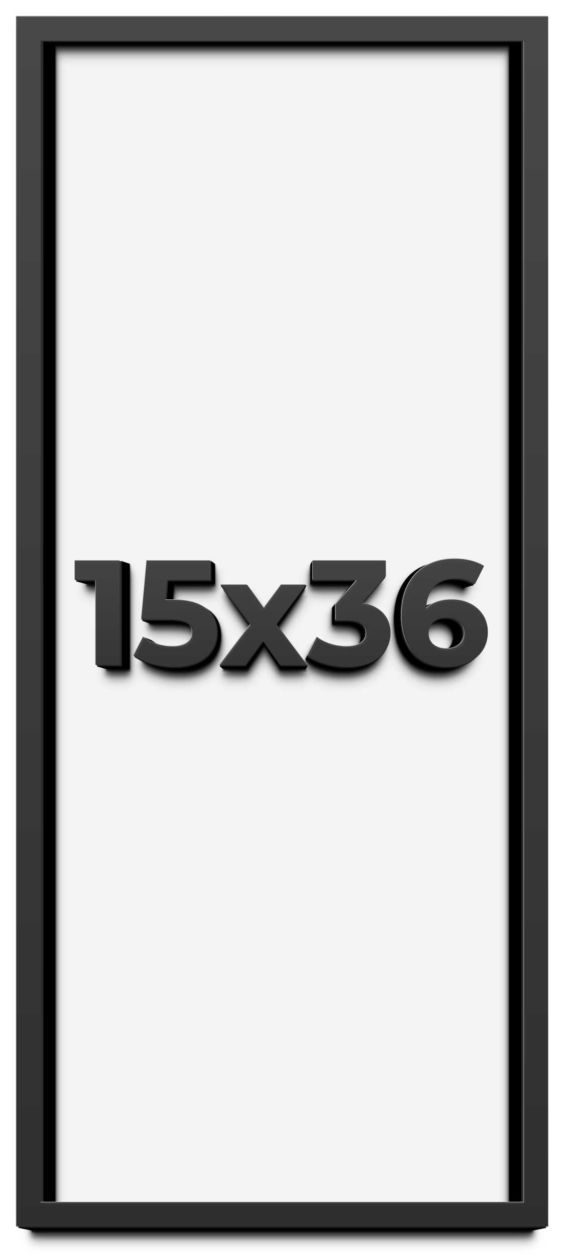 15x36 Shadow Box Frame Black | 1 inches Deep Real Wood Contemporary ...