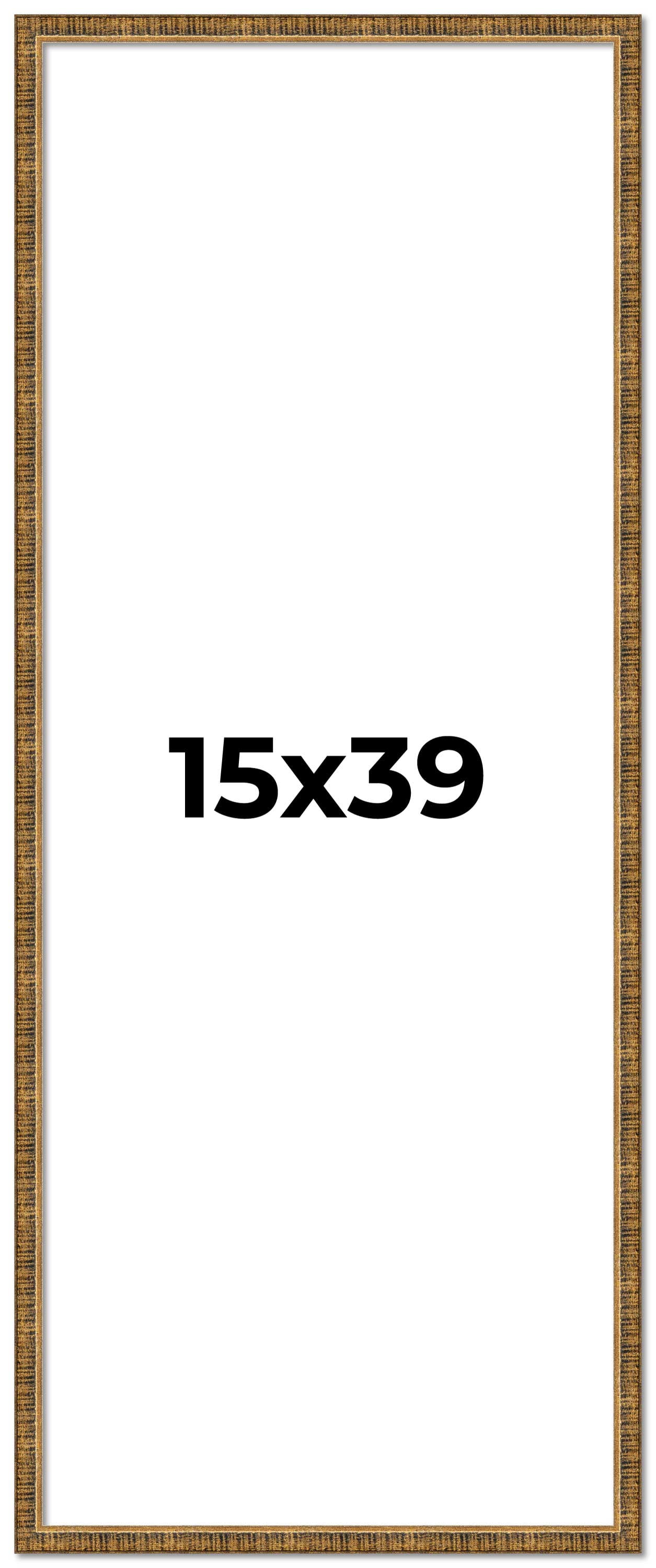 15x39 Frame Gold Kingsley Distressed Solid Wood Picture Frame Width 0. ...