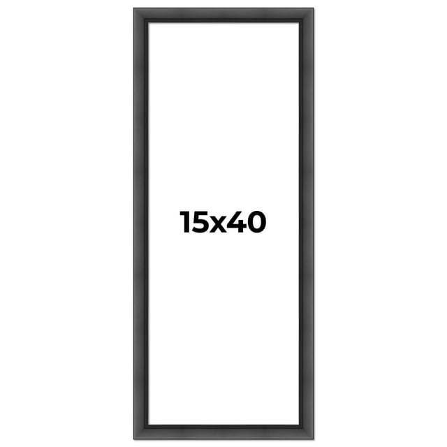 15x40 Frame Black Passaggi Solid Wood Picture Frame Width 1.5 Inches ...