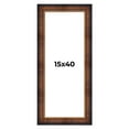 15x40 Frame Brown Walnut Gold Ornate Trim Solid Wood Plein Air Picture ...