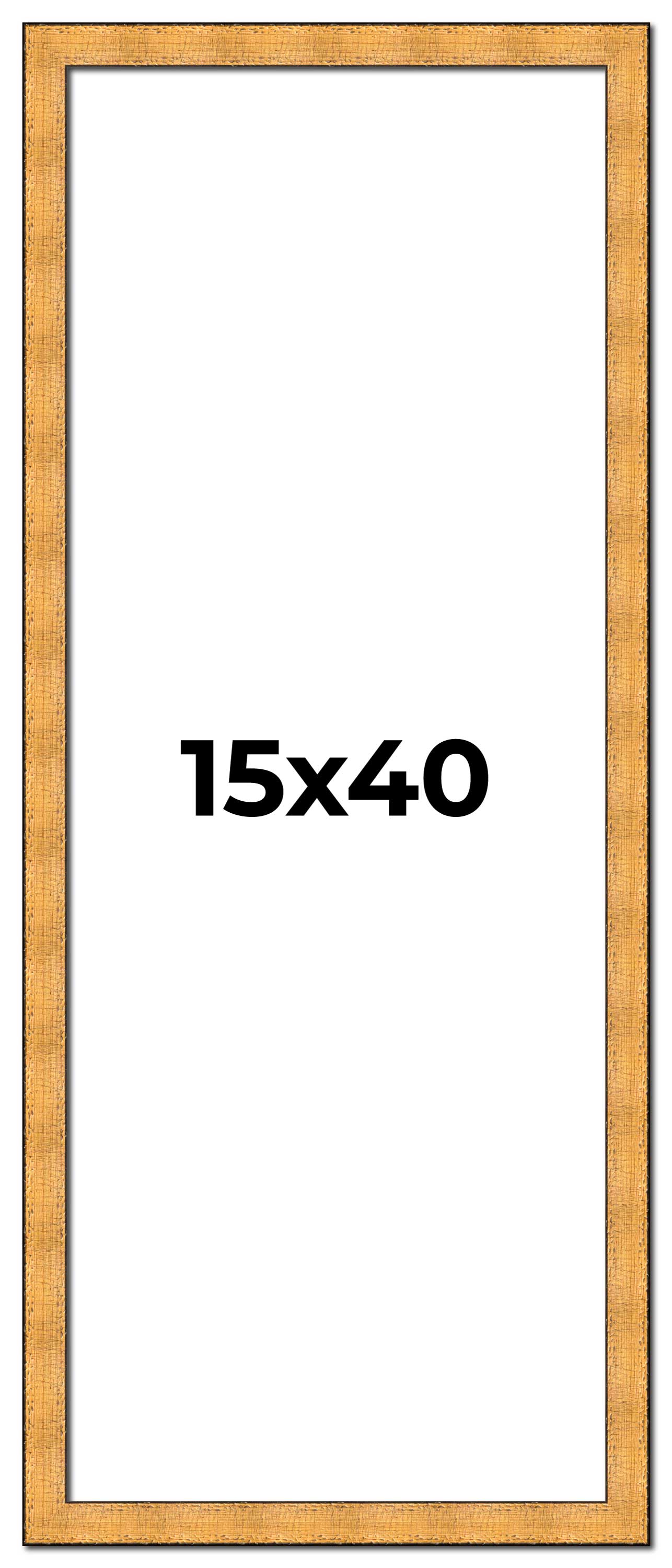 15x40 Frame Gold Rustic Solid Wood Picture Frame | 1.25 Inch Wide ...