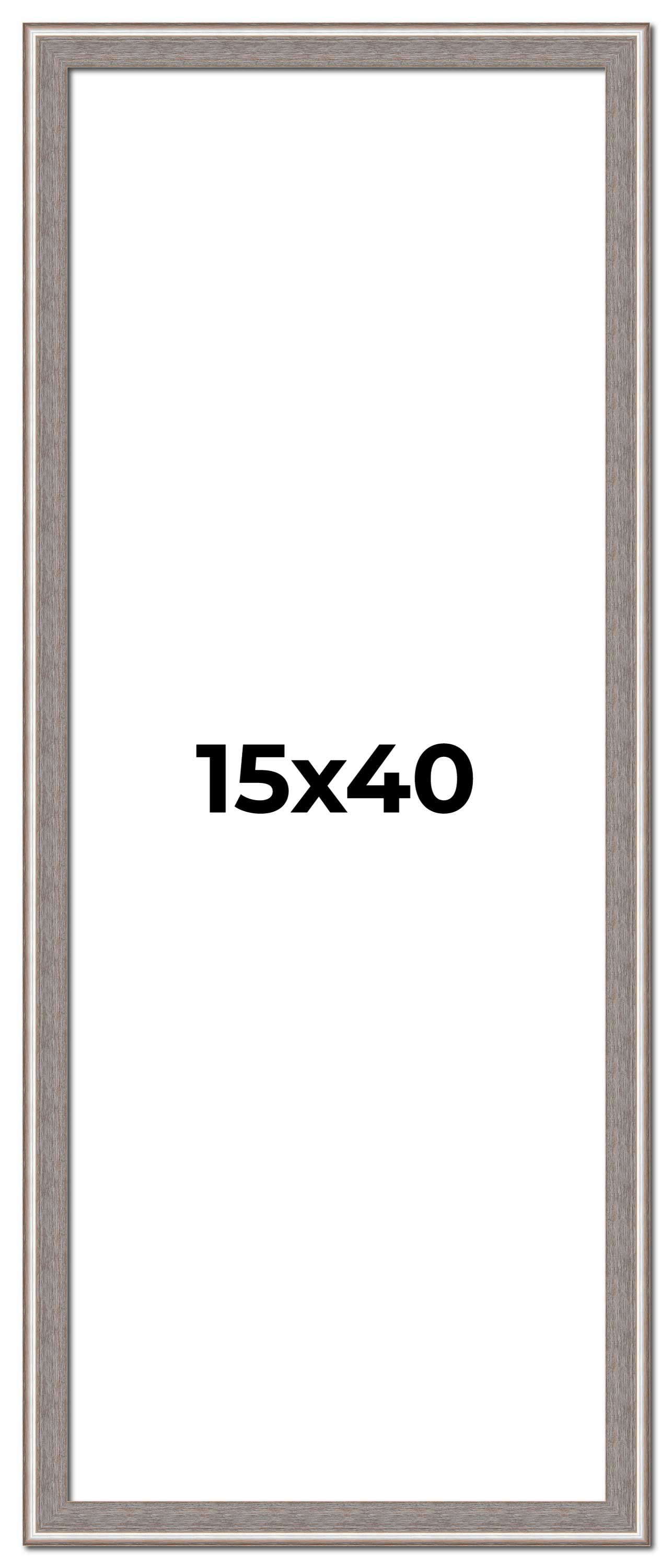15x40 Frame Grey Real Wood Picture Frame Width 1.25 inches | Interior ...