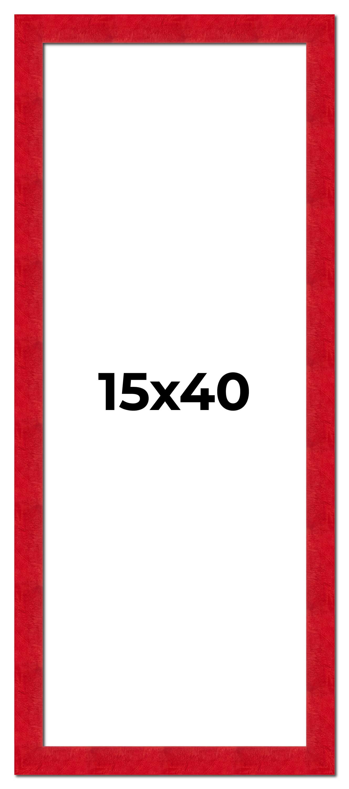15x40 Frame Red Burl Solid Wood Picture Frame Width 1.75 Inches ...