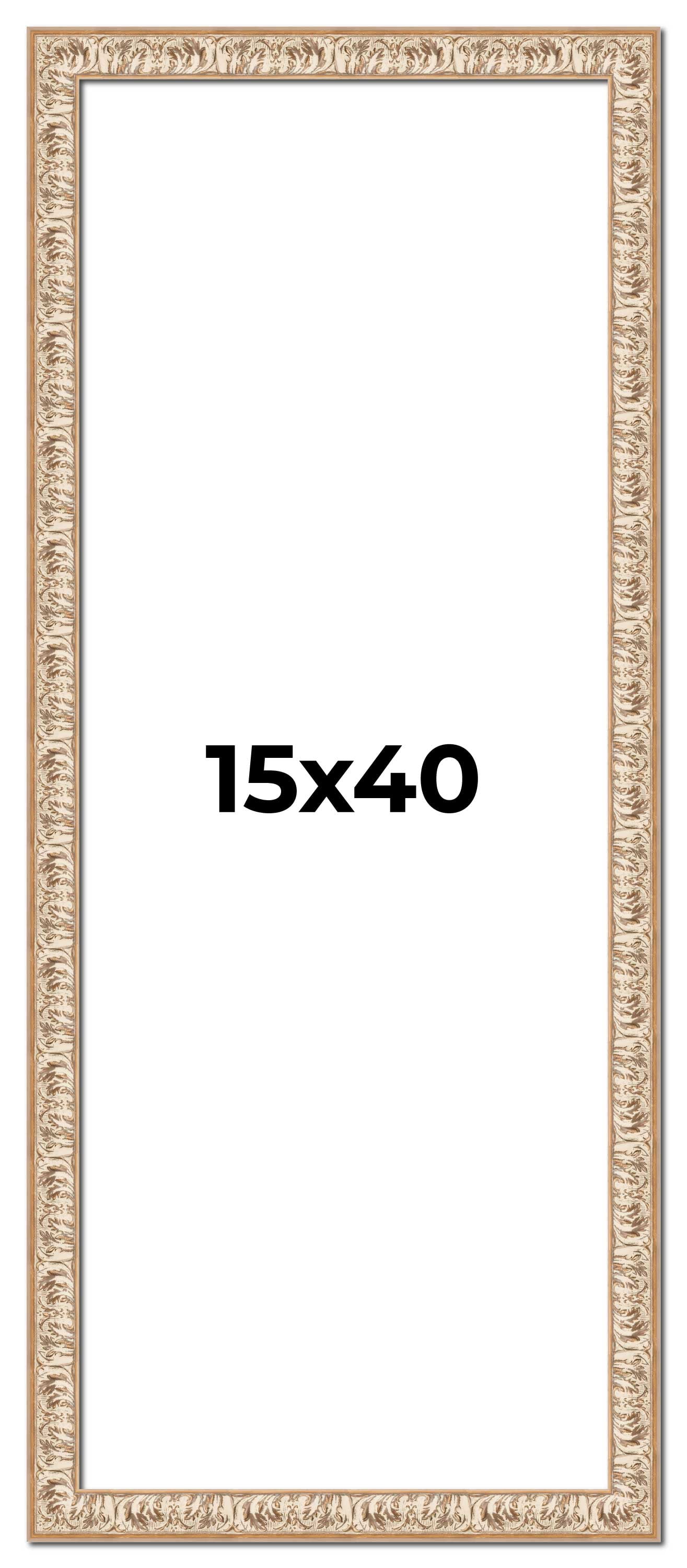 15x40 Frame White Real Wood Picture Frame Width 1.5 inches | Interior ...