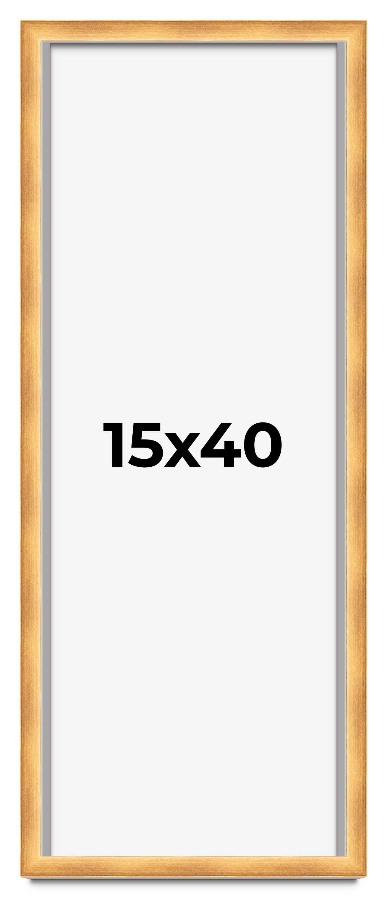 15x40 Shadow Box Bronze Cross-Brushed Display Frame | 1.625 Inches Deep ...