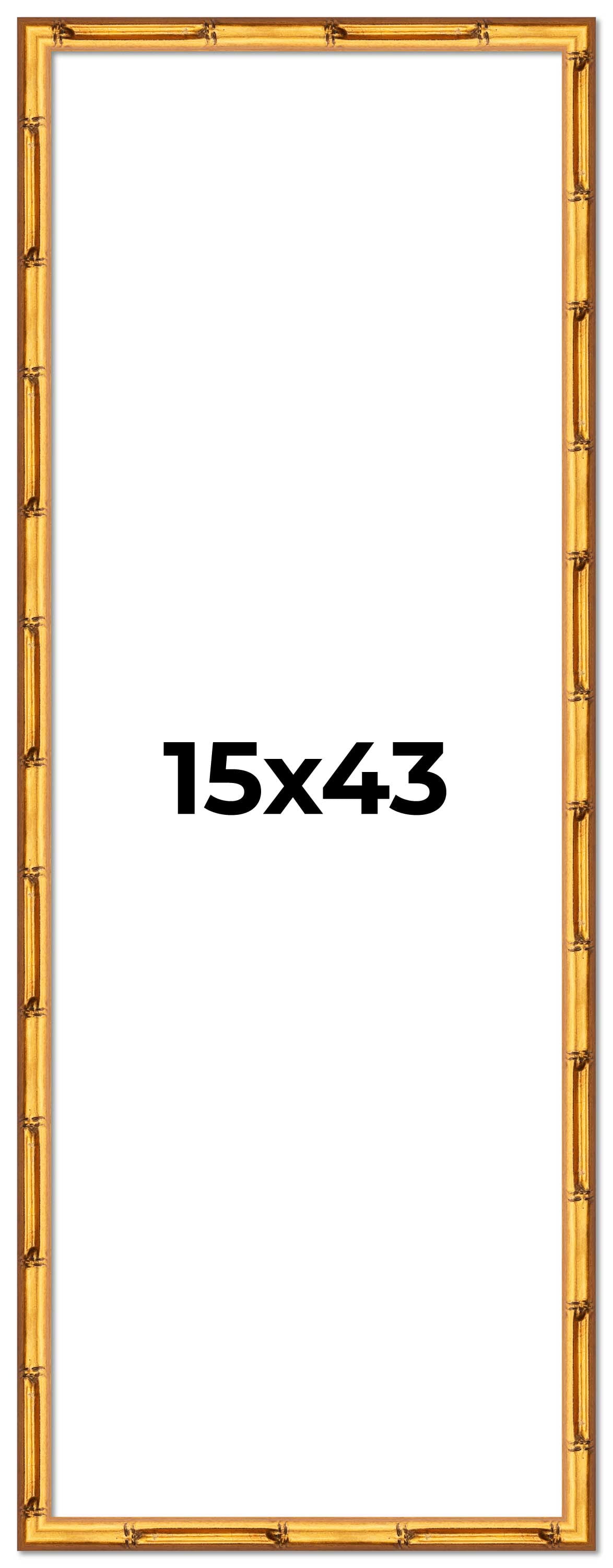 15x43 Frame Gold Bamboo Picture Frame - Complete Modern Photo Frame ...