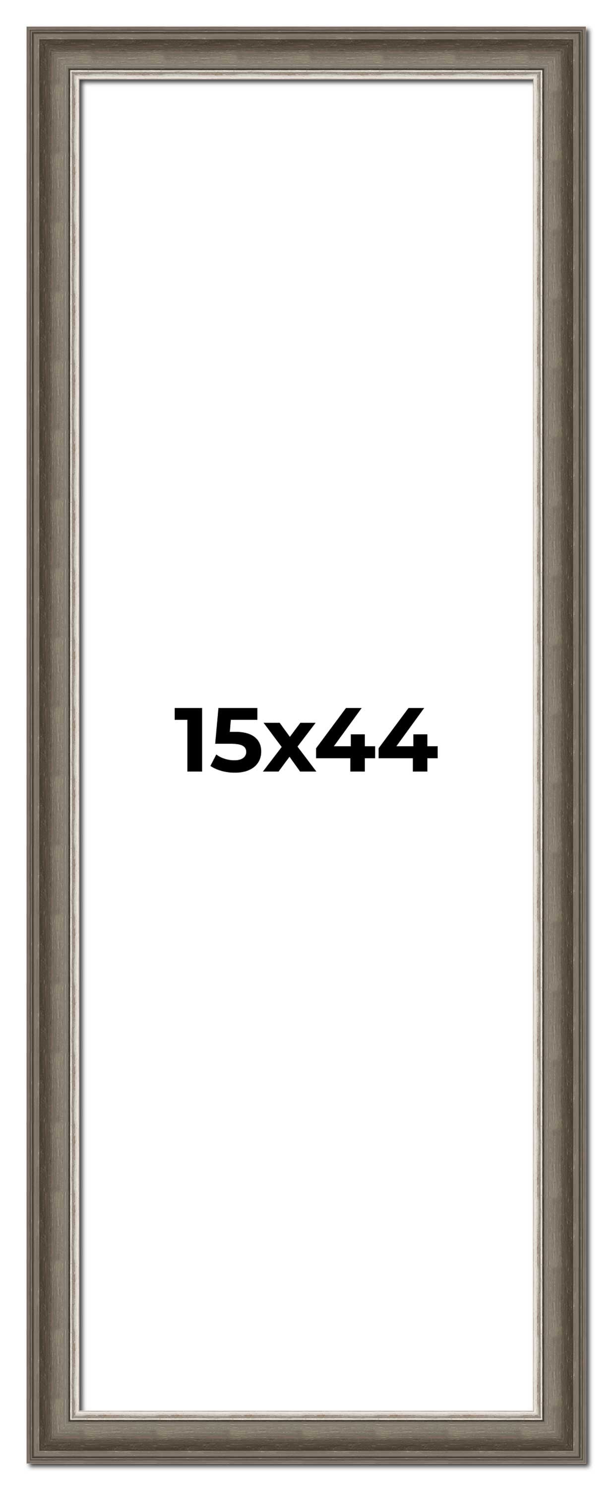 15x44 Frame Brown Solid Wood Picture Frame | 1.75 Inch Moulding Width ...