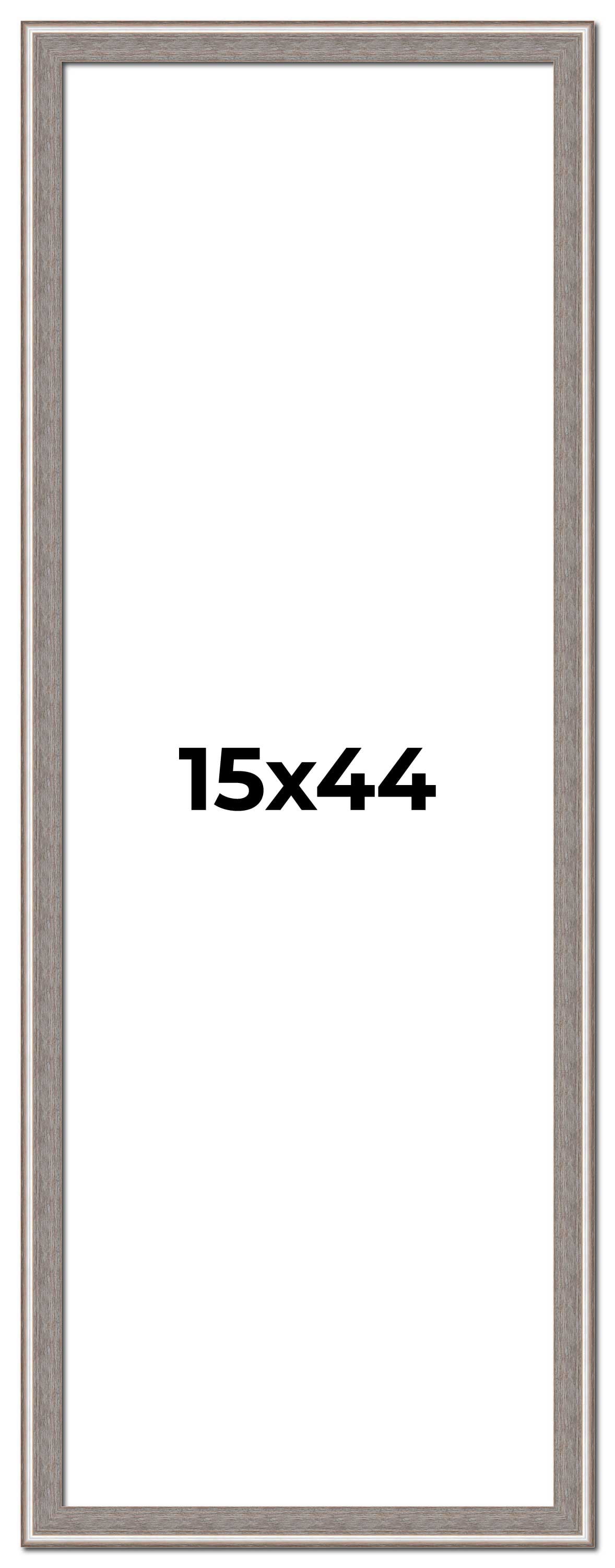 15x44 Frame Grey Real Wood Picture Frame Width 1.25 inches | Interior ...