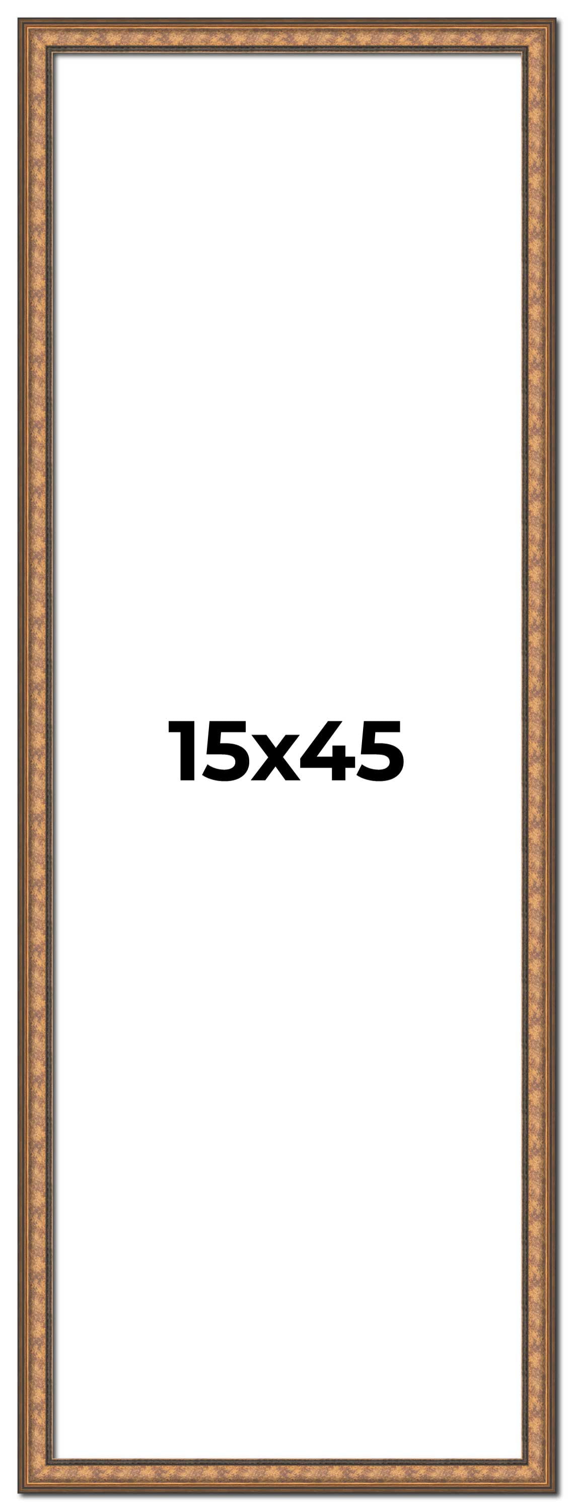15x45 Frame Gold Real Wood Picture Frame Width 1.25 inches | Interior ...