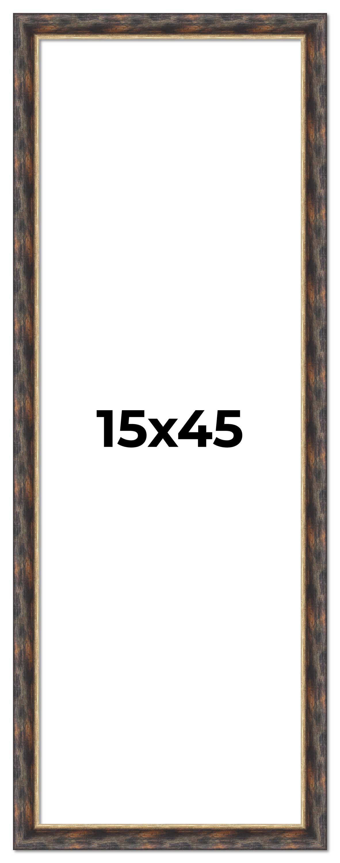 15x45 Frame Gold Real Wood Picture Frame Width 1.5 inches | Interior ...