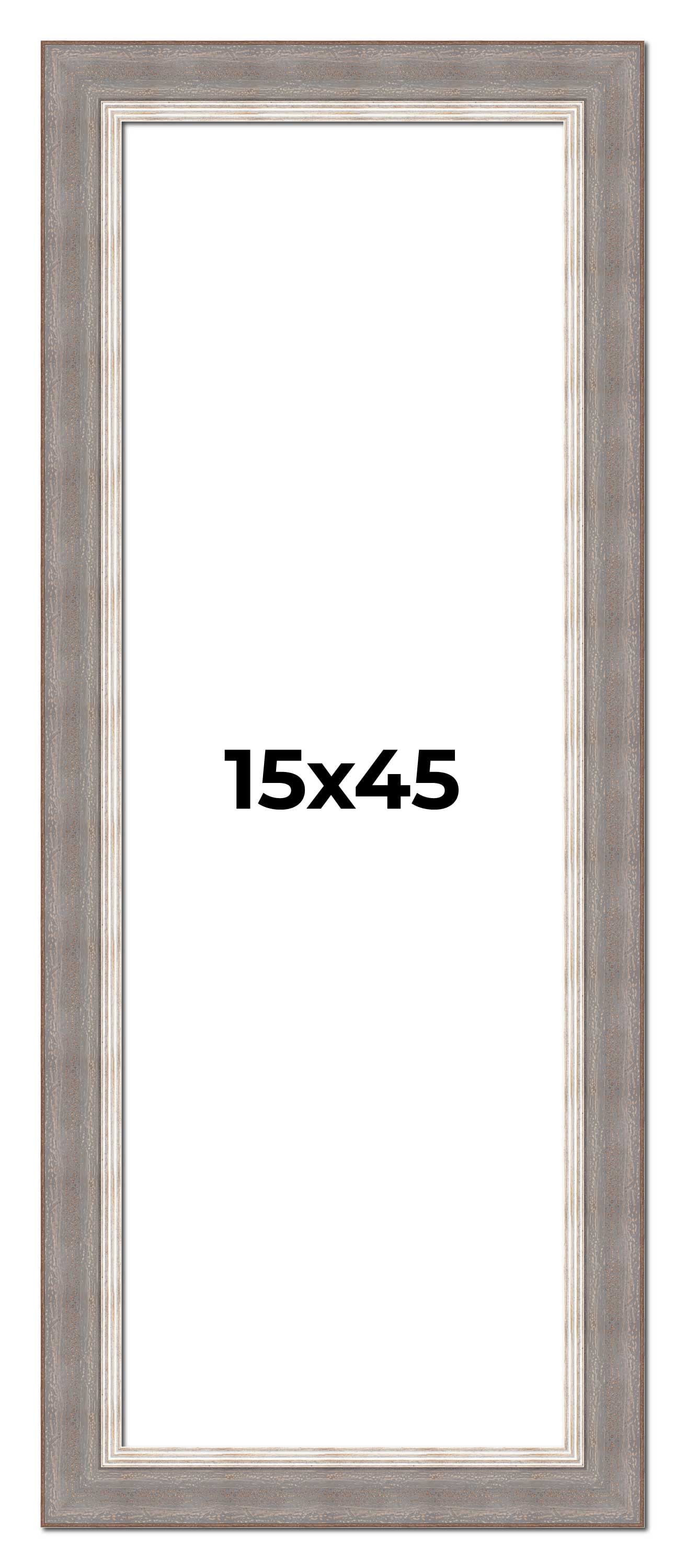 15x45 Frame Grey Real Wood Picture Frame Width 2.75 Inches | Interior ...
