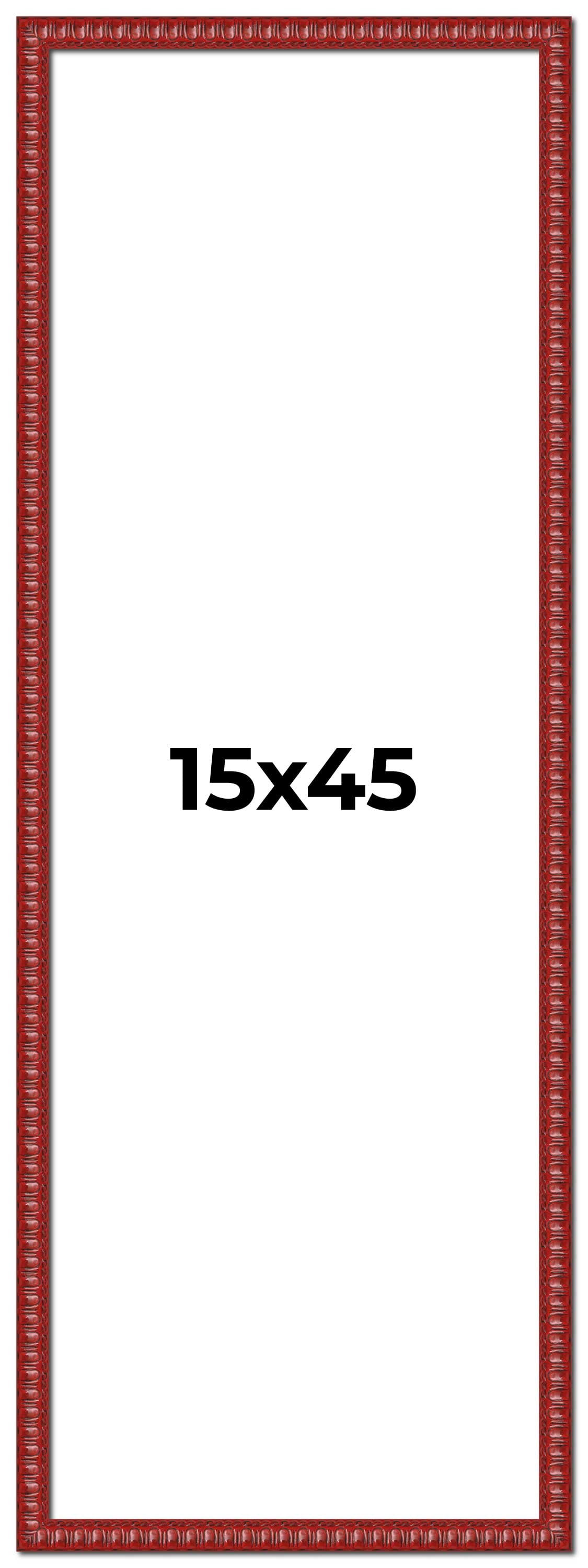 15x45 Frame Red Solid Wood Picture Frame Width 1 Inches | Interior ...
