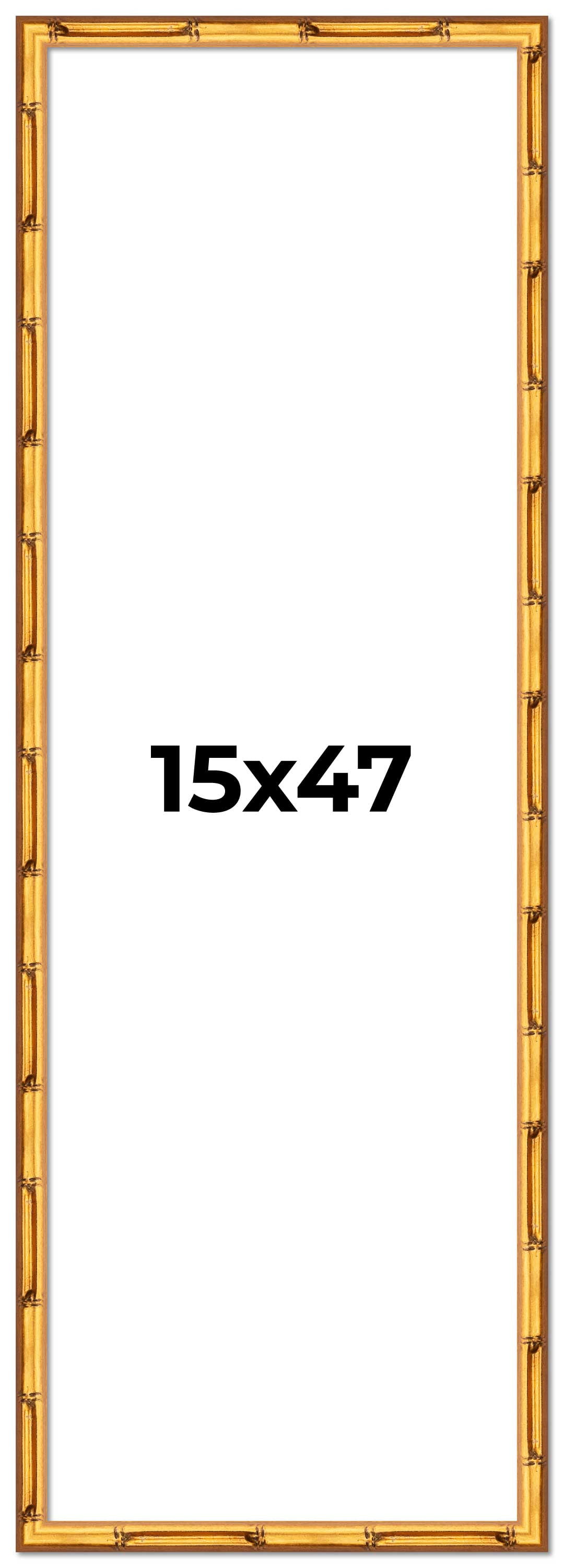 15x47 Frame Gold Bamboo Picture Frame - Complete Modern Photo Frame ...