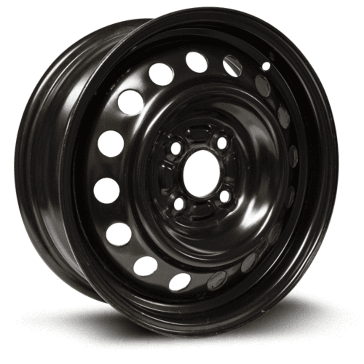 RTX Black Steel Wheel/Rim 15x5.5, 4x100 (40mm) - Universal Multi ...