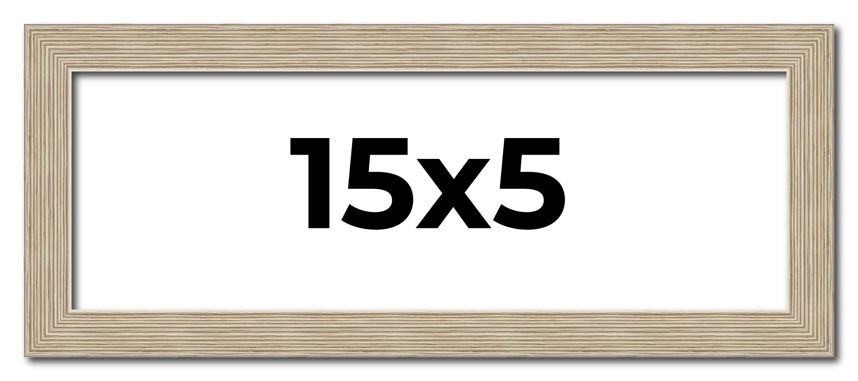 15x5 IN Frame Grey Solid Wood Picture Frame Width 1 Inches | Interior ...