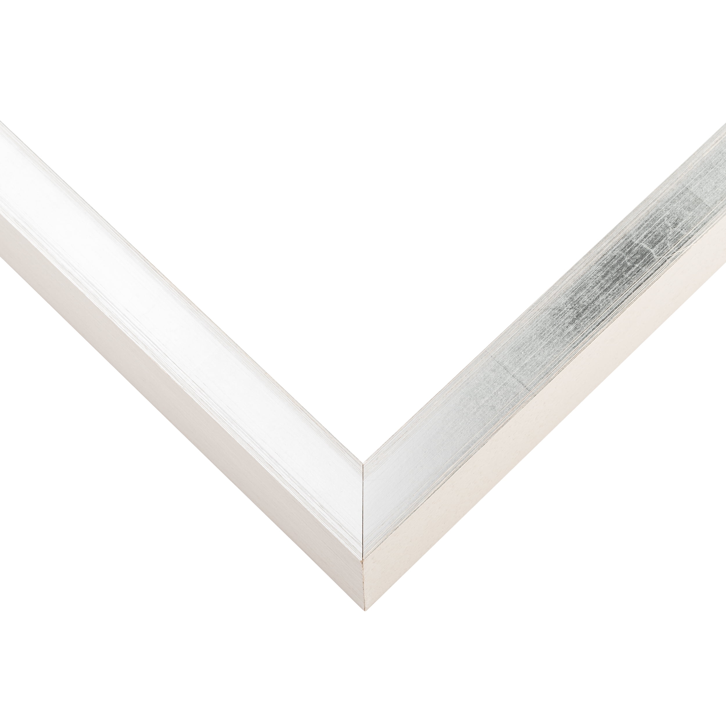 15x5 Shadow Box Frame Silver | 1.375 inches Deep Real Wood Contemporary ...