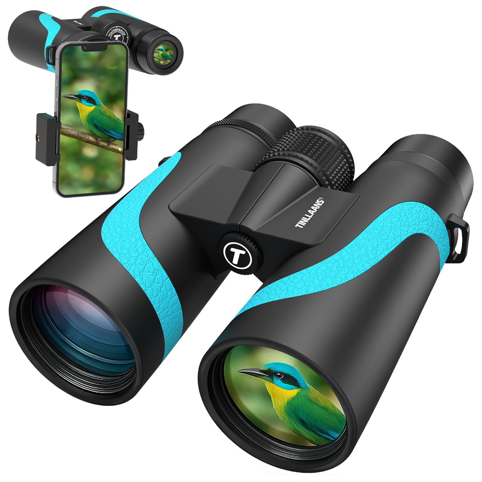 15x55 UHD Binoculars for Adults – High Powered Large View, BAK4 Prism ...