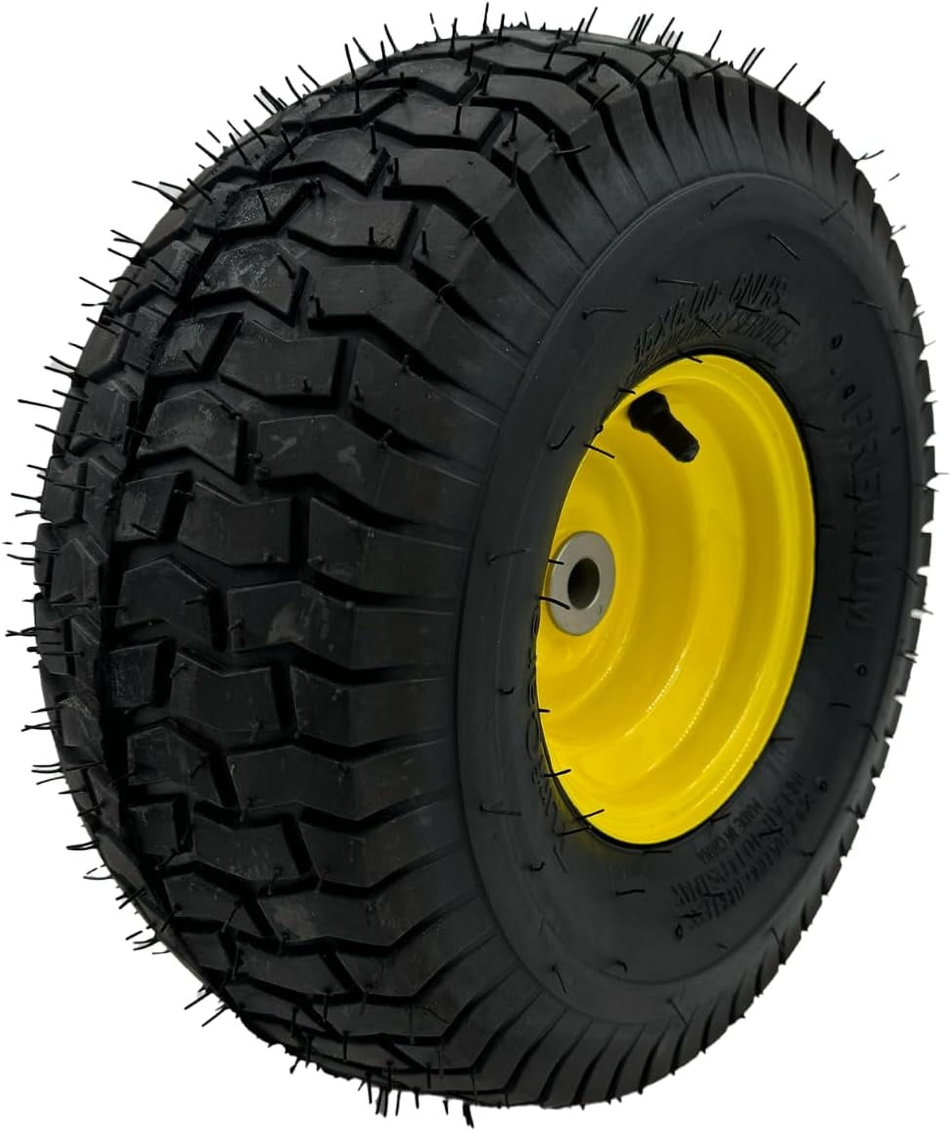 15x6.00-6 Dump Cart Tire and Rim - Fits on 3/4 Inch Axle, 3.25 Inch Hub ...