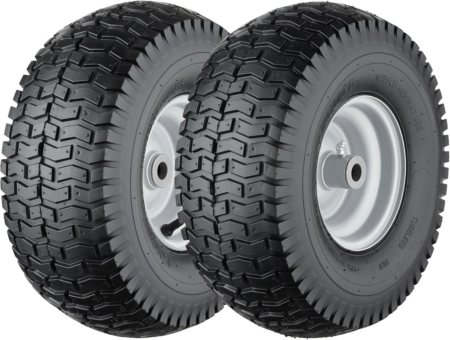 15x6.00-6 Lawn Mower Tires, 4 Ply Tubeless Lawn Mower Tires 15x6x6 ...