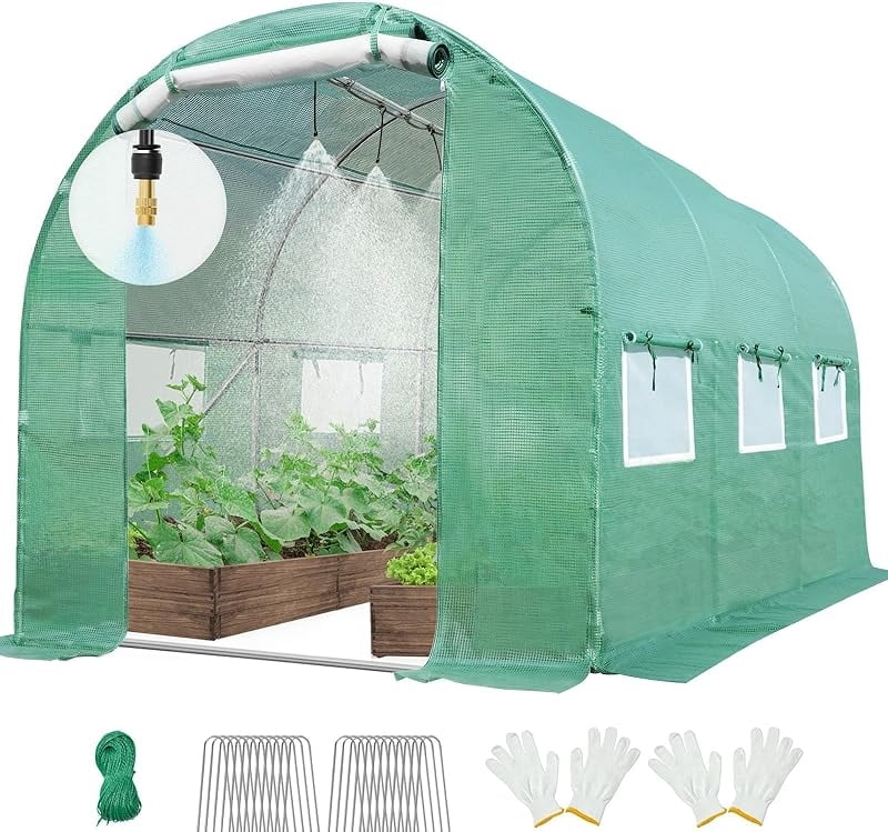15x6.6x6.6FT Greenhouse for Outdoors, Large Walk-in Heavy Duty ...