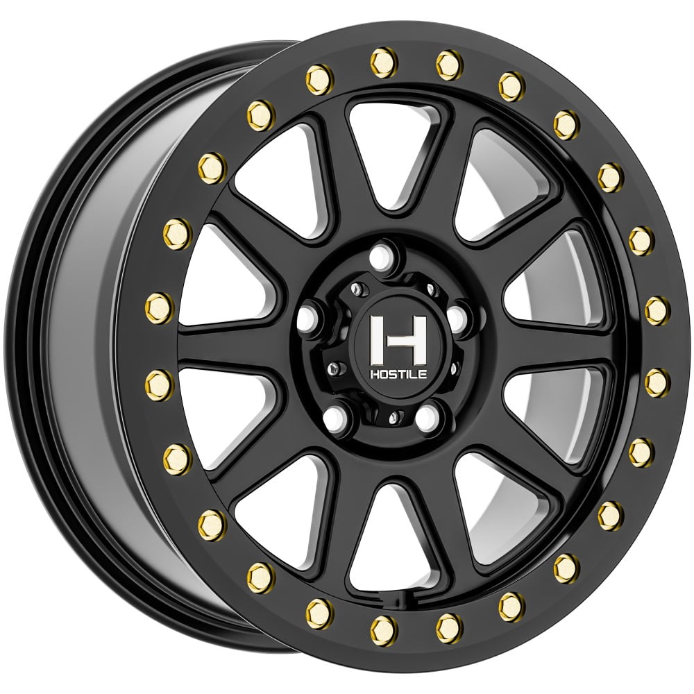 15x6 Hostile UTV HF23 Baja FORGED Matte Black UTV BEADLOCK Wheel 5x4.5 ...