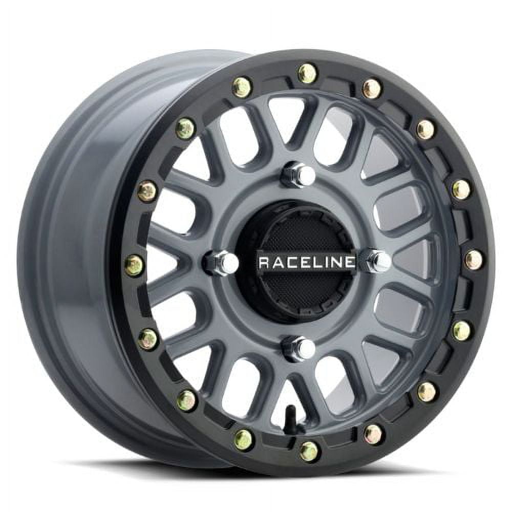 15x6 Raceline A93SG Podium UTV Stealth Grey Wheel 4x156 (40mm ...