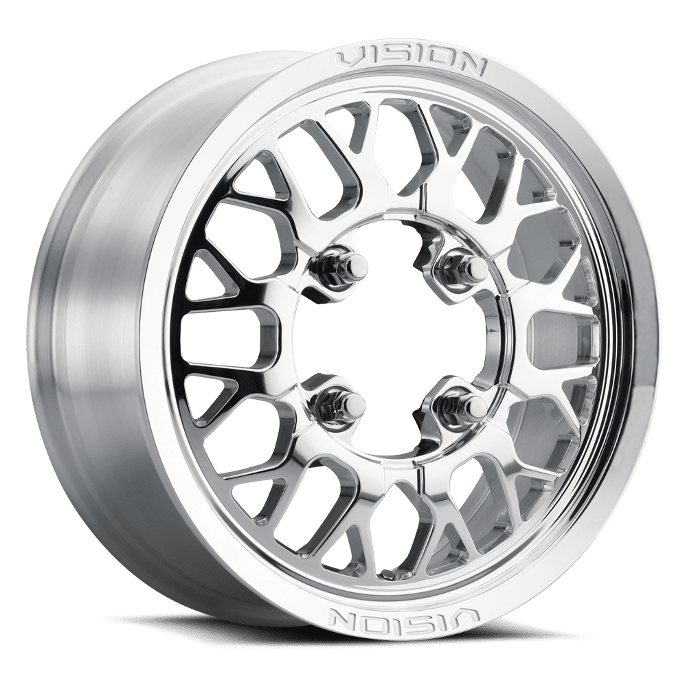 15x6 Vision 346 Storm Polished FORGED UTV Wheel 4x156 (50.6mm ...