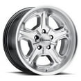 15" Vision American Muscle 147 Daytona Hyper Silver Wheel 15x7 5x4.75 ...