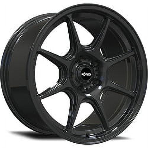 1 Konig 15x7 4X100 +38 102B Lockout Gloss Black Wheel Rim - Walmart.com