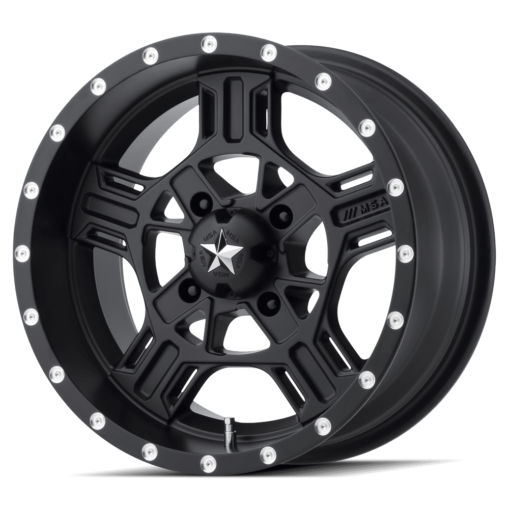 15x7 MSA Offroad M32 Axe UTV Satin Black Wheel 4x137 (0mm) - Walmart.com