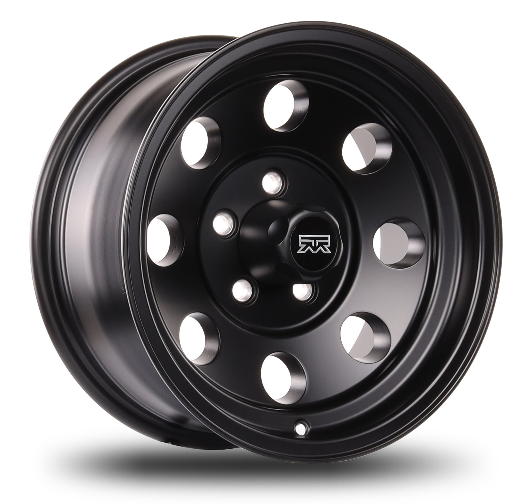 15x7 Mudder Trucker MT614 Diesel Satin Black 5x114.3 5x4.5 ET-6 wheel ...