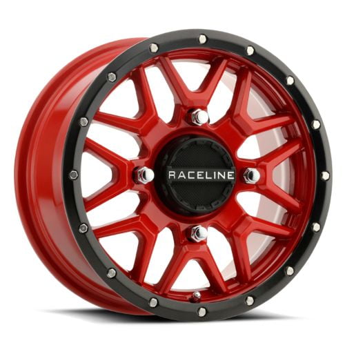 15x7 Raceline A94R Krank UTV Red Wheel 4x137 (10mm) - Walmart.com