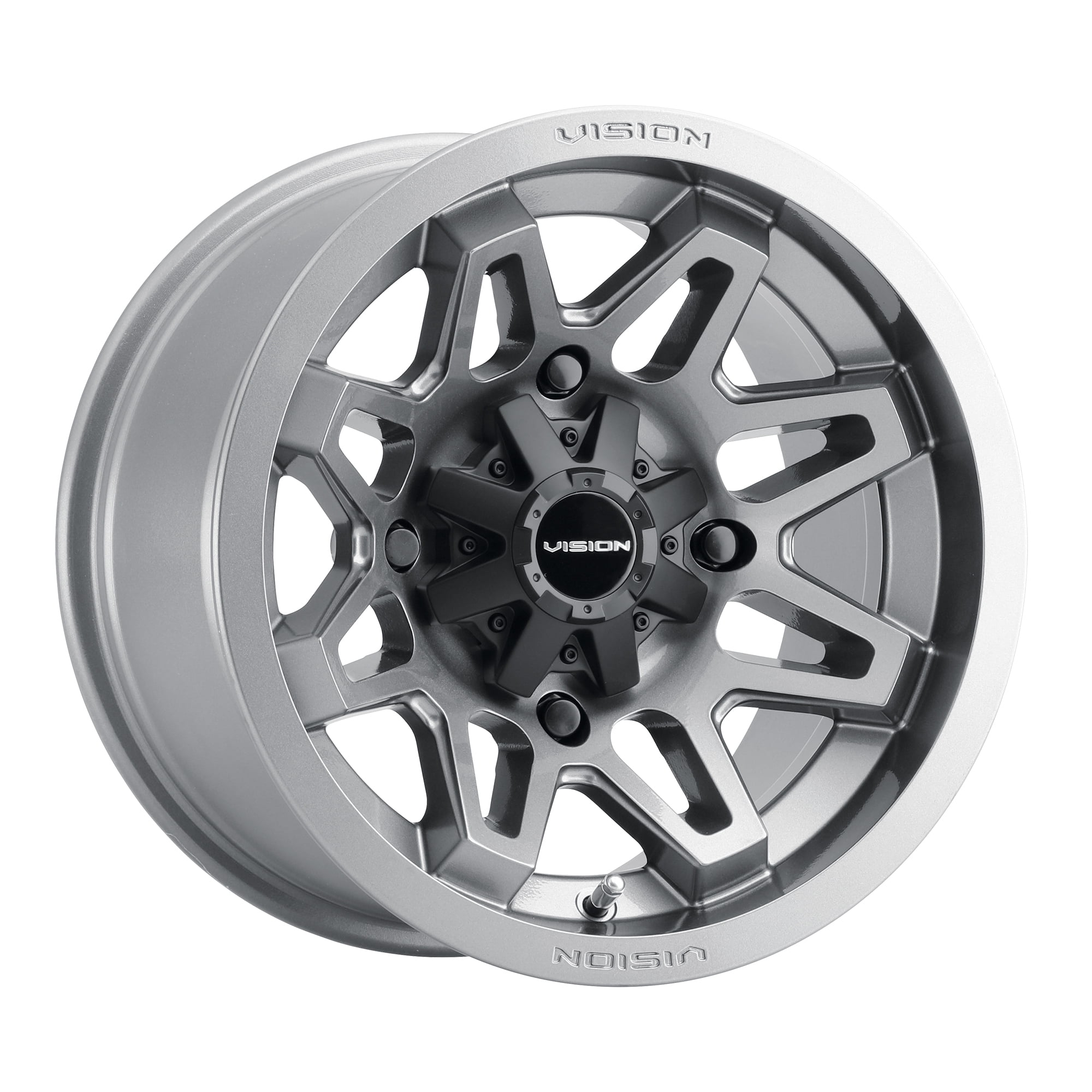 15x7 Vision 416 Se7en Gunmetal UTV Wheel 4x137 (38.1mm) - Walmart.com