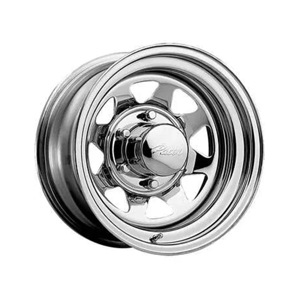 15x8 Pacer 27C Chrome Wheel 4x130 (-25mm) - Walmart.com