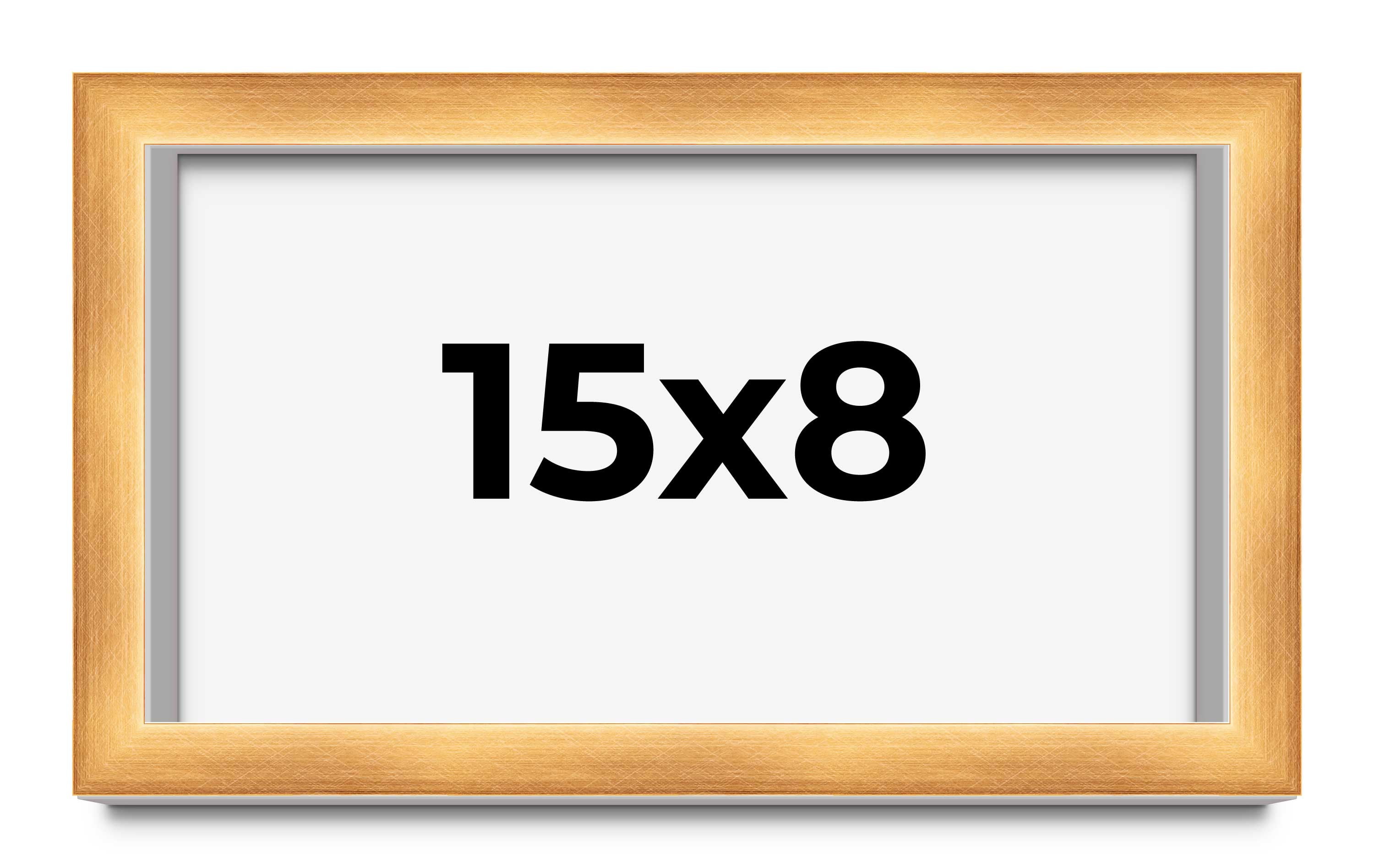 15x8 Shadow Box Bronze Cross-Brushed Display Frame | 1.625 Inches Deep ...