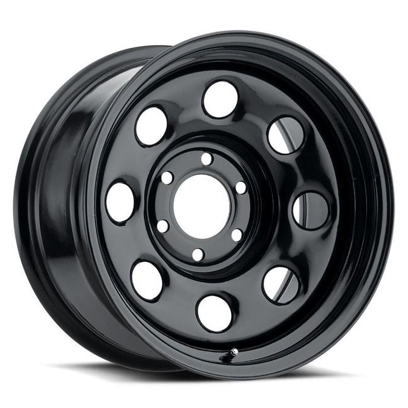 15x8 Vision 85H Soft 8 Gloss Black 5x139.7 5x5.5 ET-19 Wheel Rim ...