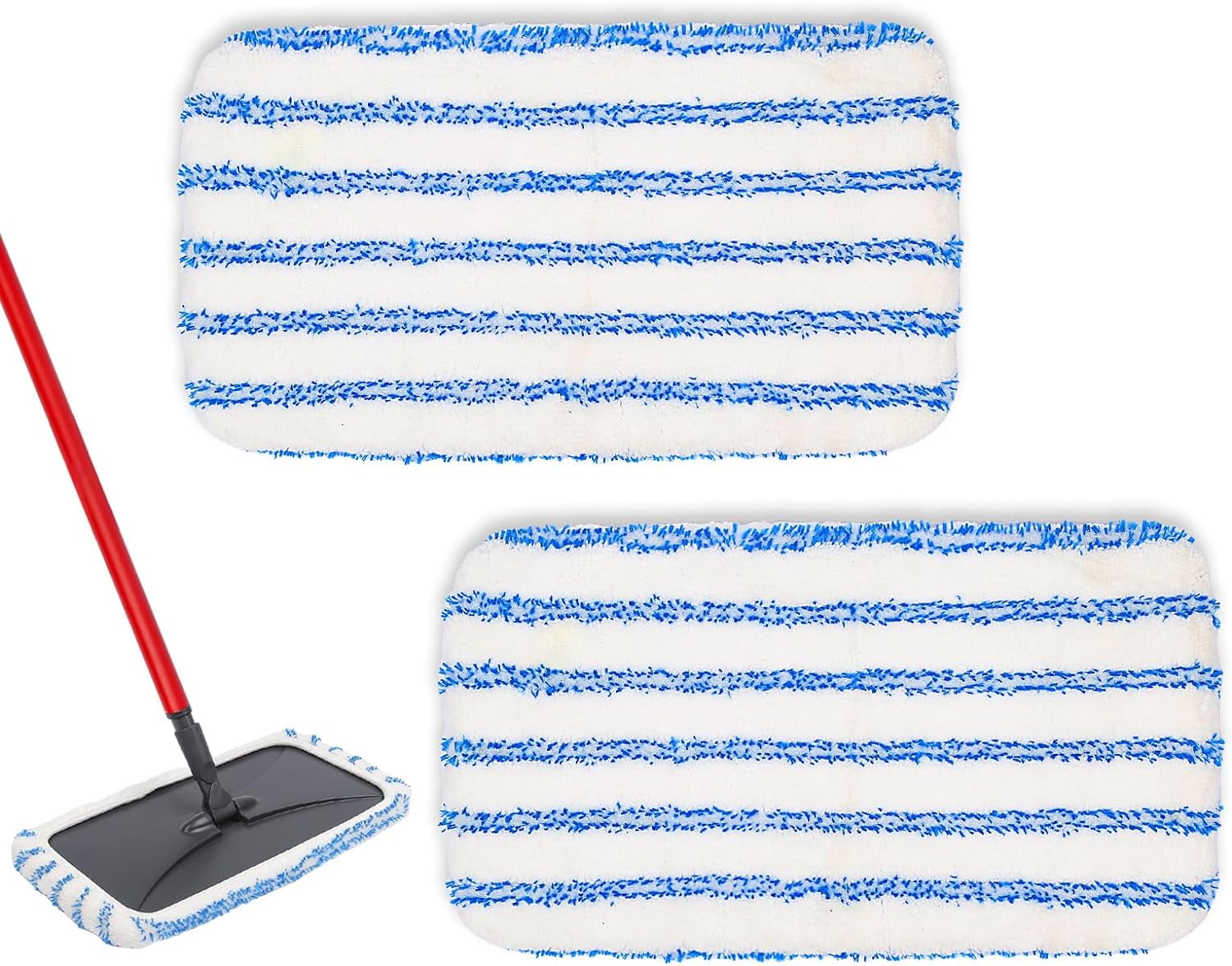 15x8 inch mop pad Compatible with OCedar Mop Heads Replacement (2 Pack ...