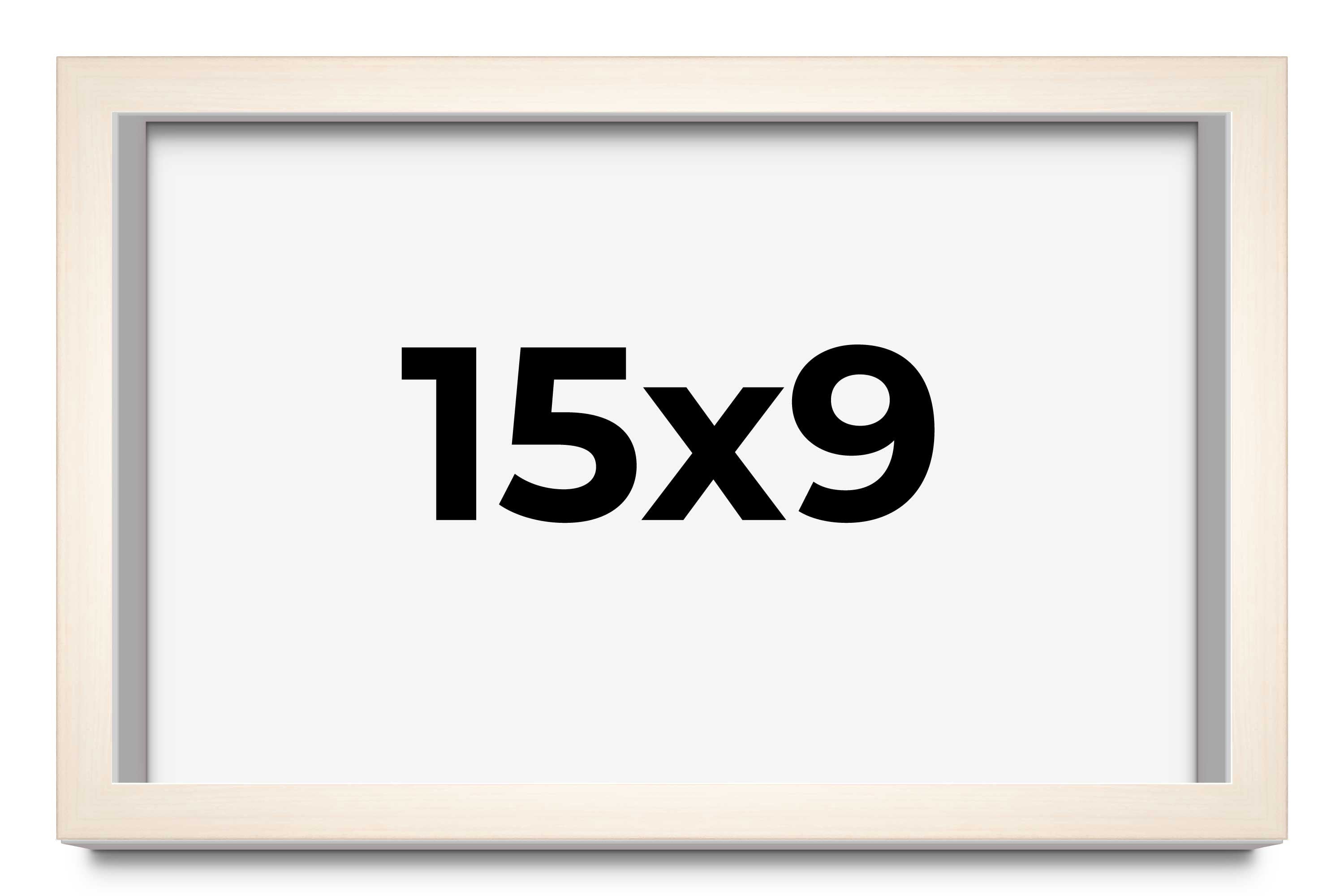 15x9 Frame White Wheat Solid Wood Picture Frame | Moulding Width 0.75 ...