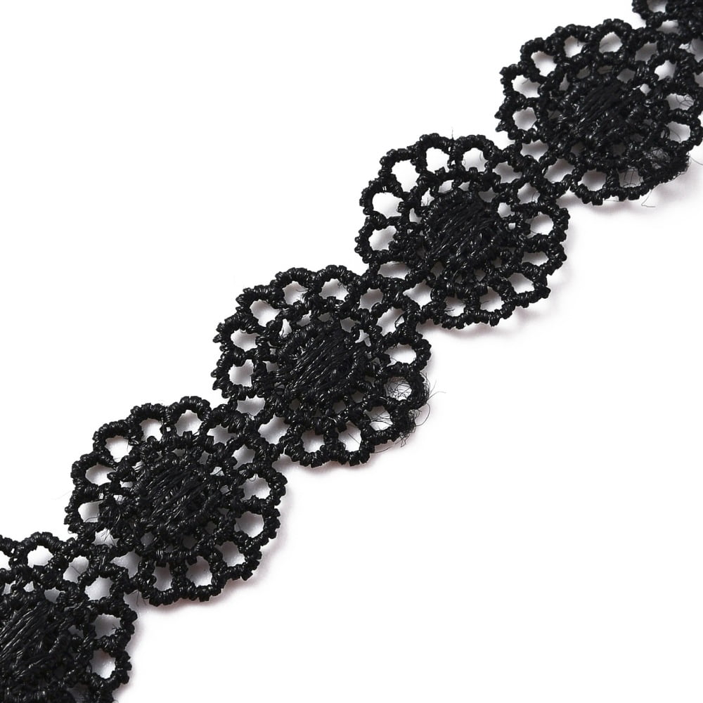 15yards Polyester Lace Trim Embroidery Ancient Hanfu Lace Ribbon Flower ...